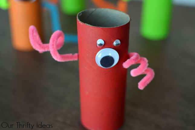 Toilet Paper Roll Monsters - Our Thrifty Ideas