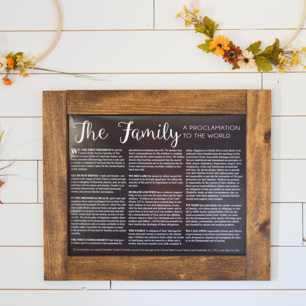 The Family- A Proclamation to the World *Free Printable* - Our Thrifty ...